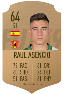 Raul Josè Asencio Moraes FIFA 19 Rating, Card, Price