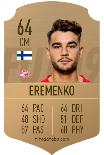 Sergey Eremenko FIFA 19 Rating, Card, Price