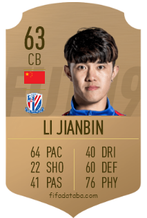 Jianbin Li FIFA 19 Rating, Card, Price