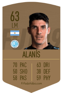 Gabriel Alanís FIFA 19 Rating, Card, Price