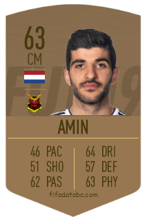 Rewan Amin FIFA 19 Rating, Card, Price