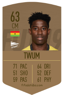 Isaac Twum FIFA 19 Rating, Card, Price