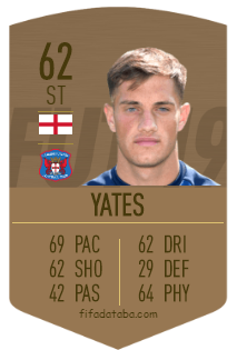Jerry Yates FIFA 19 Rating, Card, Price