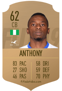 Izuchukwu Anthony FIFA 19 Rating, Card, Price
