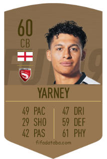 Josef Yarney FIFA 19 Rating, Card, Price