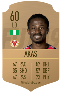 Chima Akas FIFA 19 Rating, Card, Price
