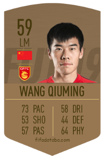Qiuming Wang FIFA 19 Rating, Card, Price