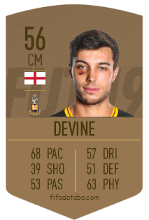 Daniel Devine FIFA 19 Rating, Card, Price
