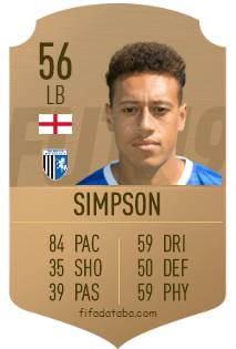 Aaron Simpson FIFA 19 Rating, Card, Price