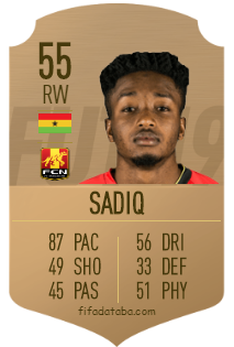 Ibrahim Sadiq FIFA 19 Rating, Card, Price