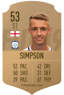 Connor Simpson FIFA 19 Rating, Card, Price