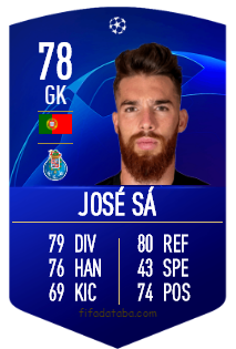 José Pedro Malheiro de Sá FIFA 19 Rating, Card, Price