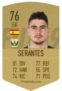 Jon Ander Serantes Simón FIFA 19 Rating, Card, Price