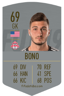 Alex Bono FIFA 19 Rating, Card, Price