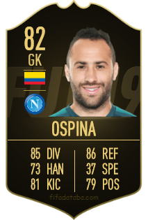 David Ospina FIFA 19 Rating, Card, Price