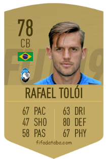 Rafael Tolói FIFA 19 Rating, Card, Price