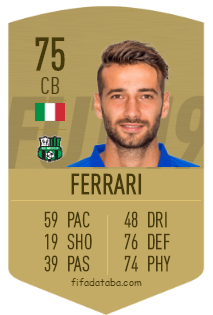 Gian Marco Ferrari FIFA 19 Rating, Card, Price