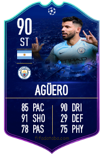 Sergio Agüero FIFA 19 Rating, Card, Price