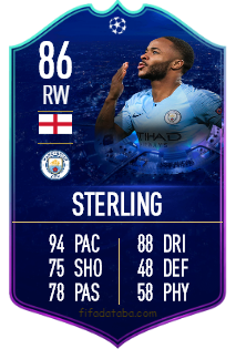 Raheem Sterling FIFA 19 Rating, Card, Price