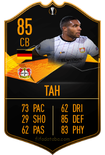 Jonathan Tah FIFA 19 Rating, Card, Price