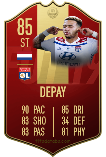 Memphis Depay FIFA 19 Rating, Card, Price