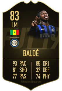Keita Baldé FIFA 19 Rating, Card, Price