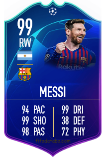 Lionel Messi FIFA 19 Rating, Card, Price