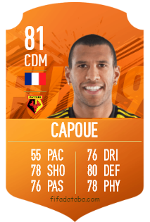 Etienne Capoue FIFA 19 Rating, Card, Price