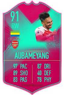 Pierre-Emerick Aubameyang FIFA 19 Rating, Card, Price
