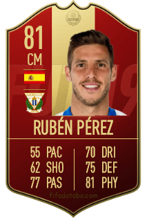 Rubén Salvador Pérez del Mármol FIFA 19 Rating, Card, Price