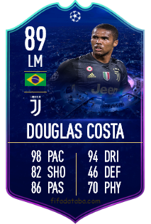 Douglas Costa de Souza FIFA 19 Rating, Card, Price