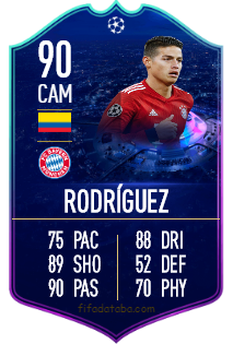 James Rodríguez FIFA 19 Rating, Card, Price