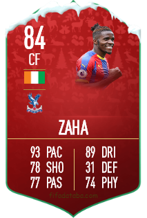 Wilfried Zaha FIFA 19 Rating, Card, Price