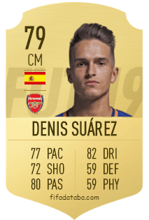 Denis Suárez Fernández FIFA 19 Rating, Card, Price