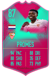 Quincy Promes FIFA 19 Rating, Card, Price