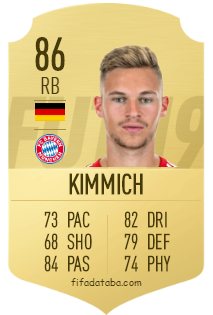 Joshua Kimmich FIFA 19 Rating, Card, Price