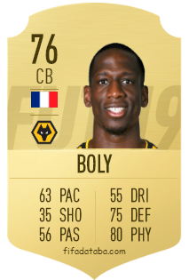 Willy Boly FIFA 19 Rating, Card, Price