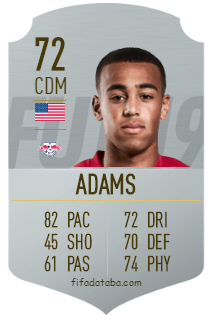 Tyler Adams FIFA 19 Rating, Card, Price