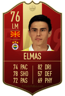 Eljif Elmas FIFA 19 Rating, Card, Price