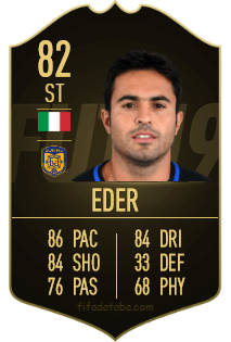 Eder Citadin Martins FIFA 19 Rating, Card, Price