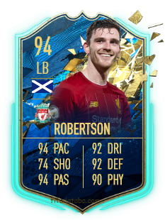 Andrew Robertson FIFA 20 Rating, Card, Price