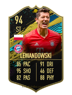 Robert Lewandowski FIFA 20 Rating, Card, Price