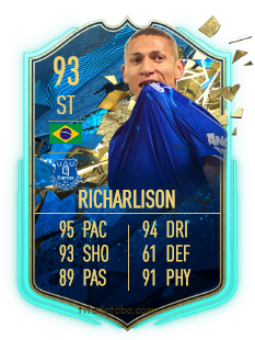 Richarlison de Andrade FIFA 20 Rating, Card, Price