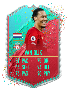 Virgil van Dijk FIFA 20 Spieler-Statistik, Card, Preis