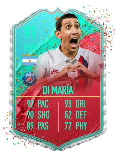 Ángel Di María FIFA 20 Rating, Card, Price