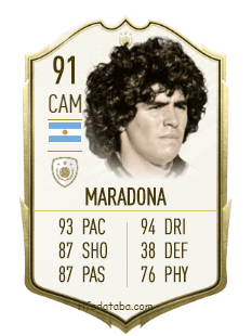 Diego Maradona FIFA 20 Rating, Card, Price