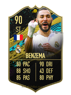 Karim Benzema FIFA 20 Rating, Card, Price