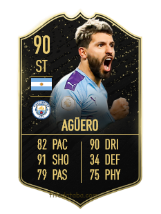 Sergio Agüero FIFA 20 Rating, Card, Price
