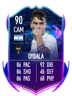 Paulo Dybala FIFA 20 Rating, Card, Price