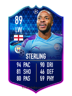 Raheem Sterling FIFA 20 Rating, Card, Price
